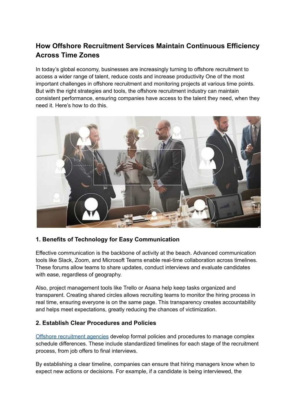 PPT - How Offshore Recruitment Services Maintain Continuous Efficiency ...