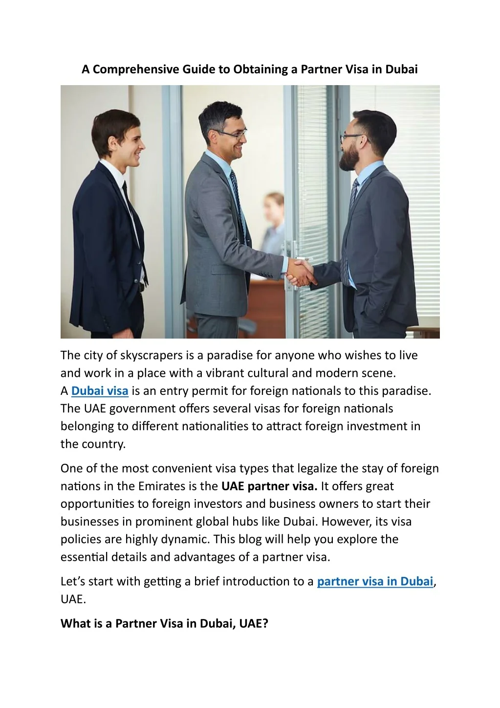 PPT - A Comprehensive Guide to Obtaining a Partner Visa in Dubai ...