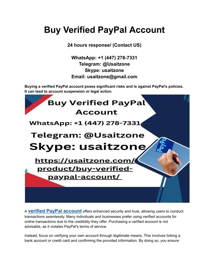 PPT - Buy Verified PayPal Account PowerPoint Presentation, free ...