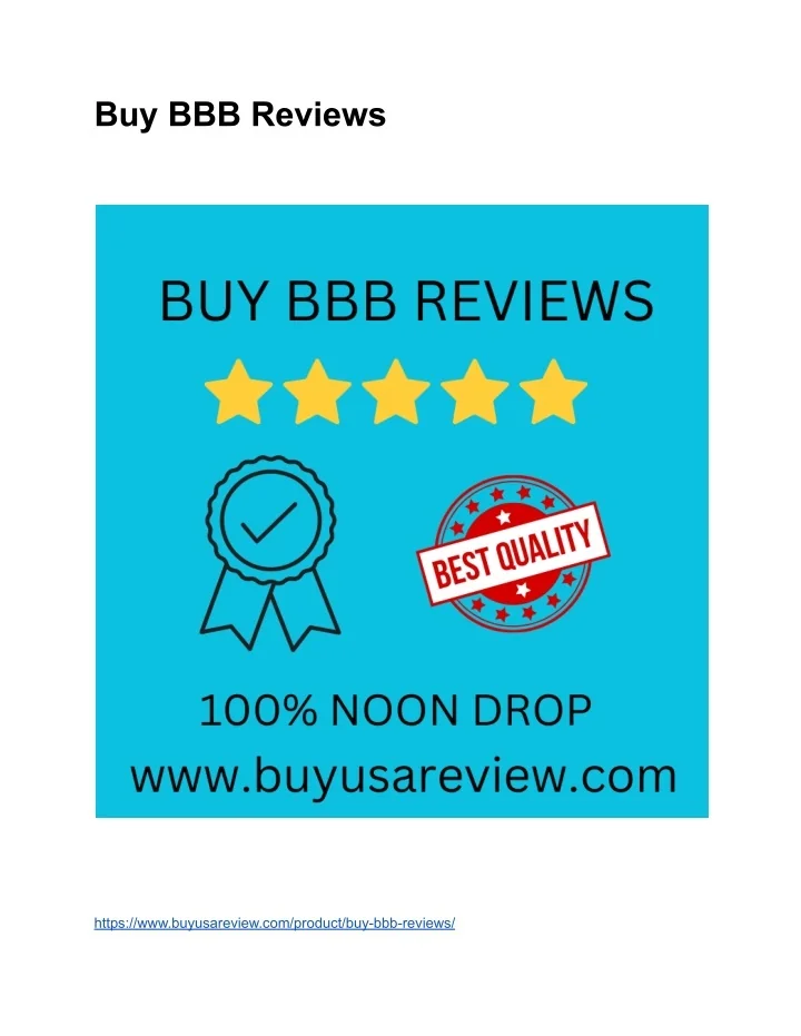 PPT - Buy BBB Reviews (1) PowerPoint Presentation, free download - ID ...