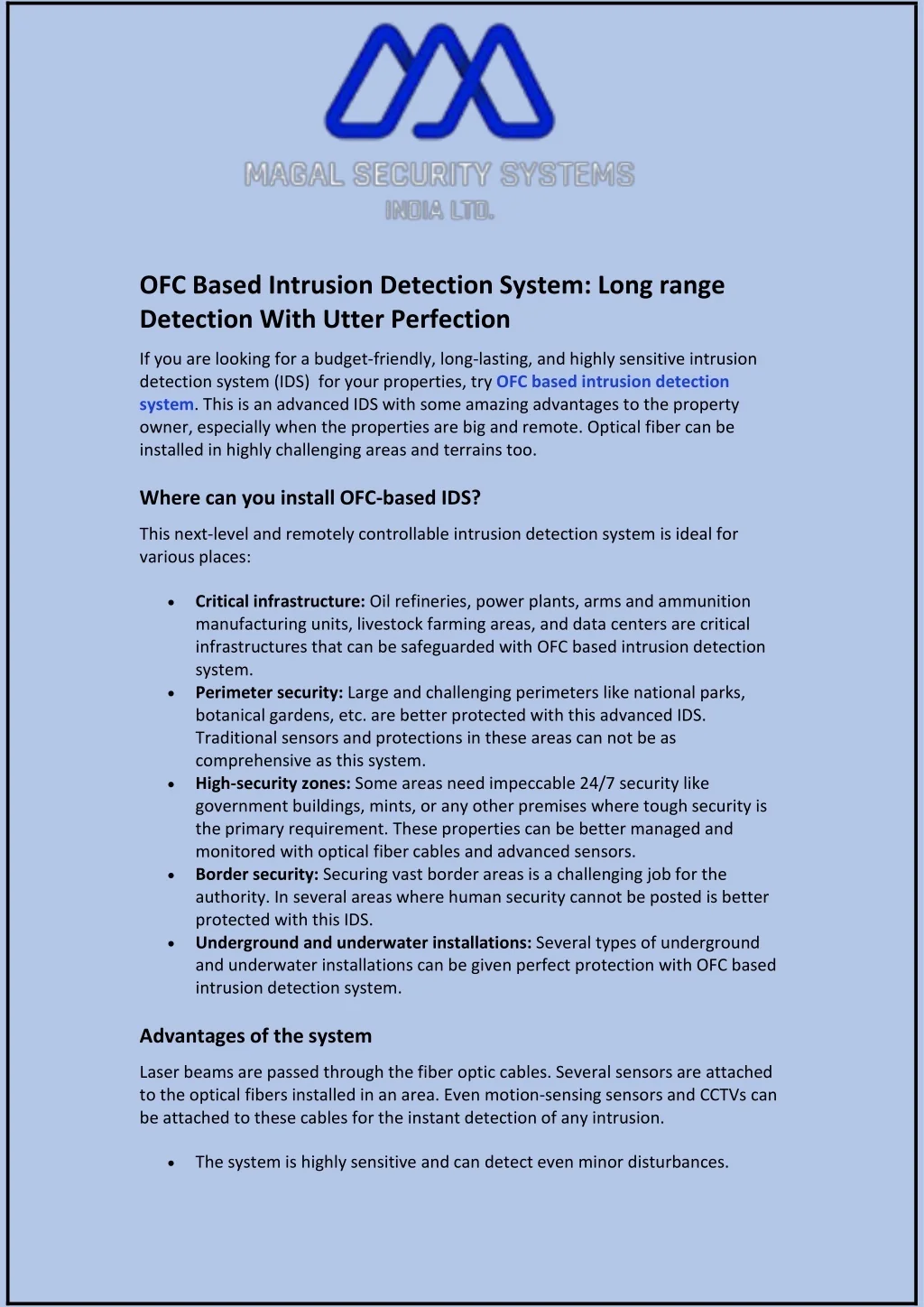 PPT - OFC Based Intrusion Detection System and Long range Detection ...