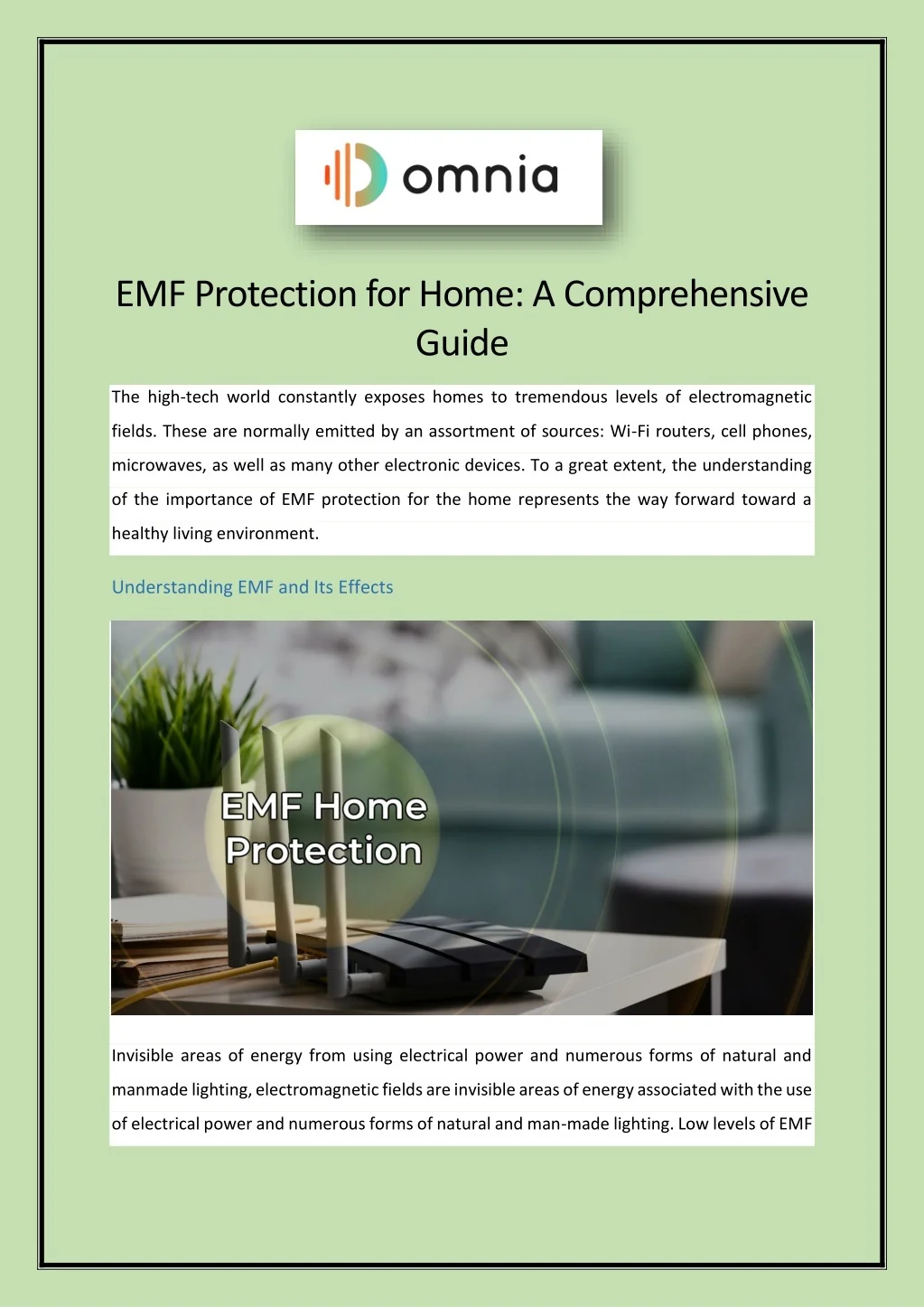 PPT - EMF Protection for Home A Comprehensive Guide PowerPoint ...
