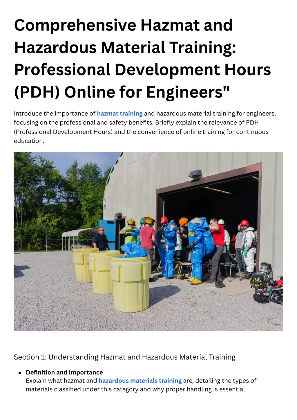PPT - Comprehensive Hazmat and Hazardous Material Training ...